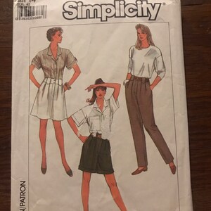 Simplicity 8506 Pants, Shorts, and Skirt Pattern - Etsy