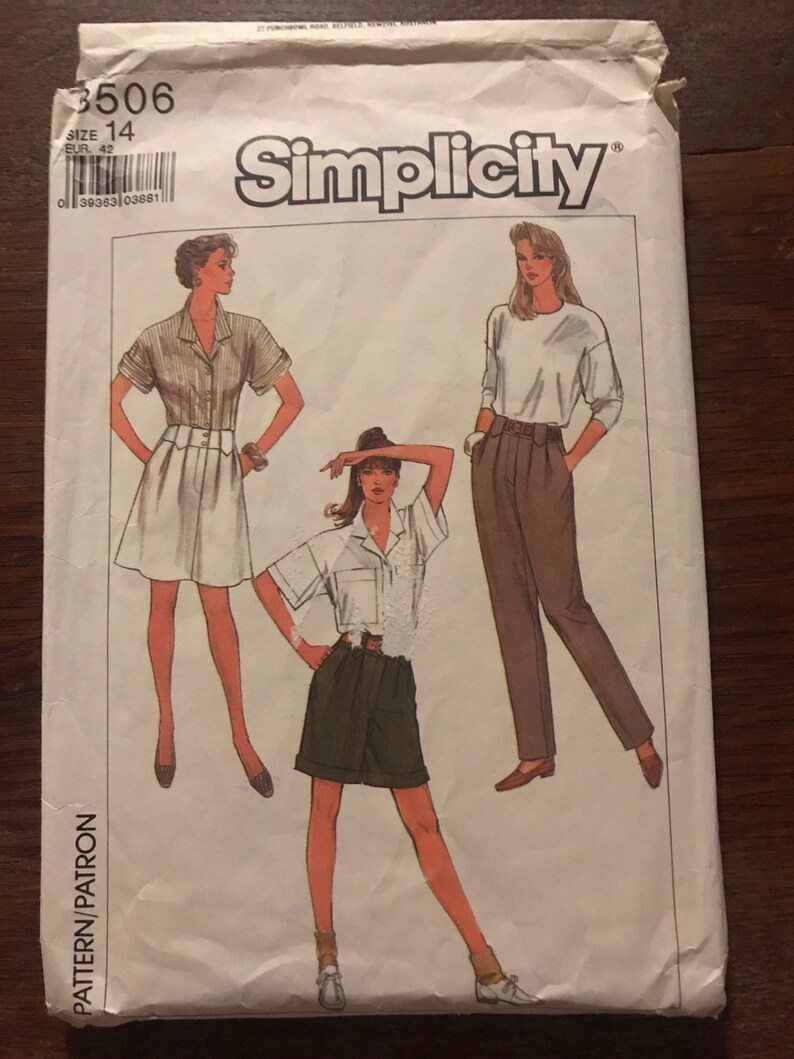 Simplicity 8506 Pants, Shorts, and Skirt Pattern - Etsy