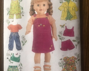 18 Doll Clothes/simplicity Sewing Pattern 7688/uncut - Etsy