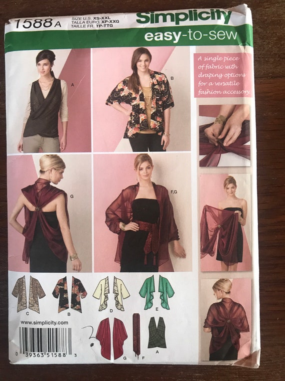 Simplicity 1588 Kimono Pattern - Etsy