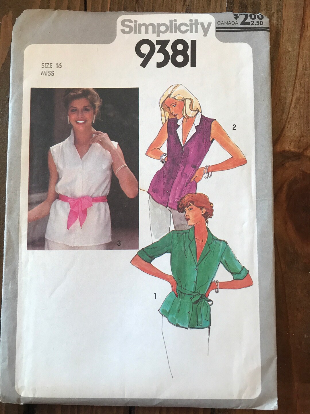 Simplicity 9381 Blouse Pattern - Etsy