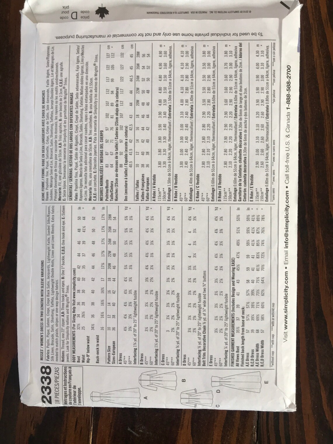 Simplicity 2338 Dress Pattern - Etsy