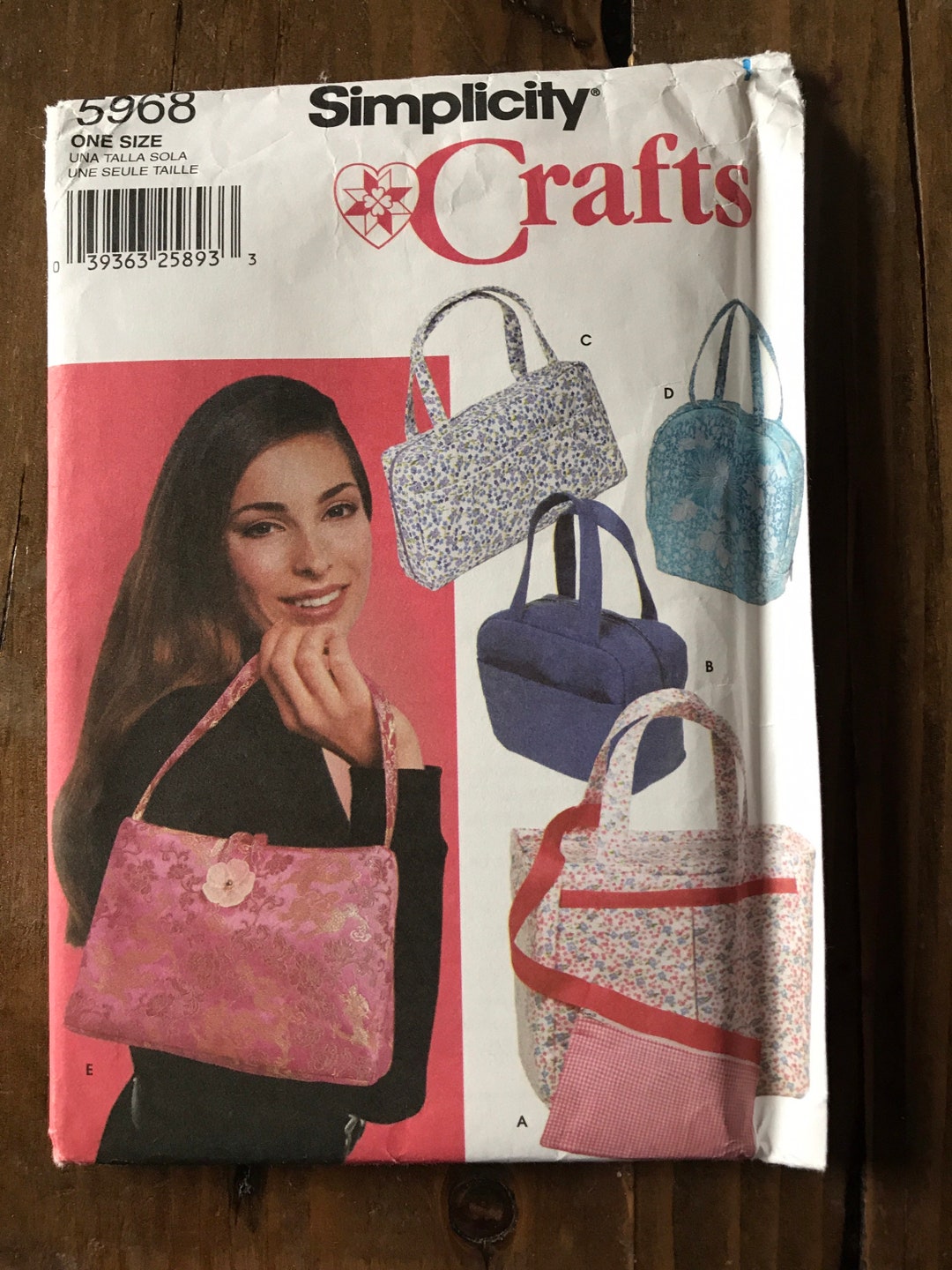 Simplicity 5968 Handbag Pattern - Etsy