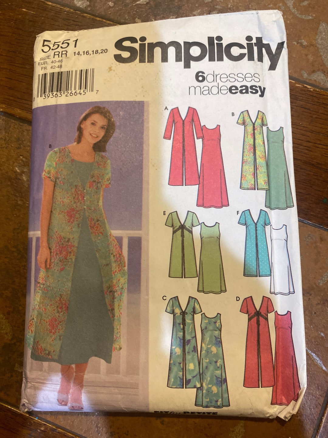 Simplicity 5551 Dress Pattern Uncut - Etsy