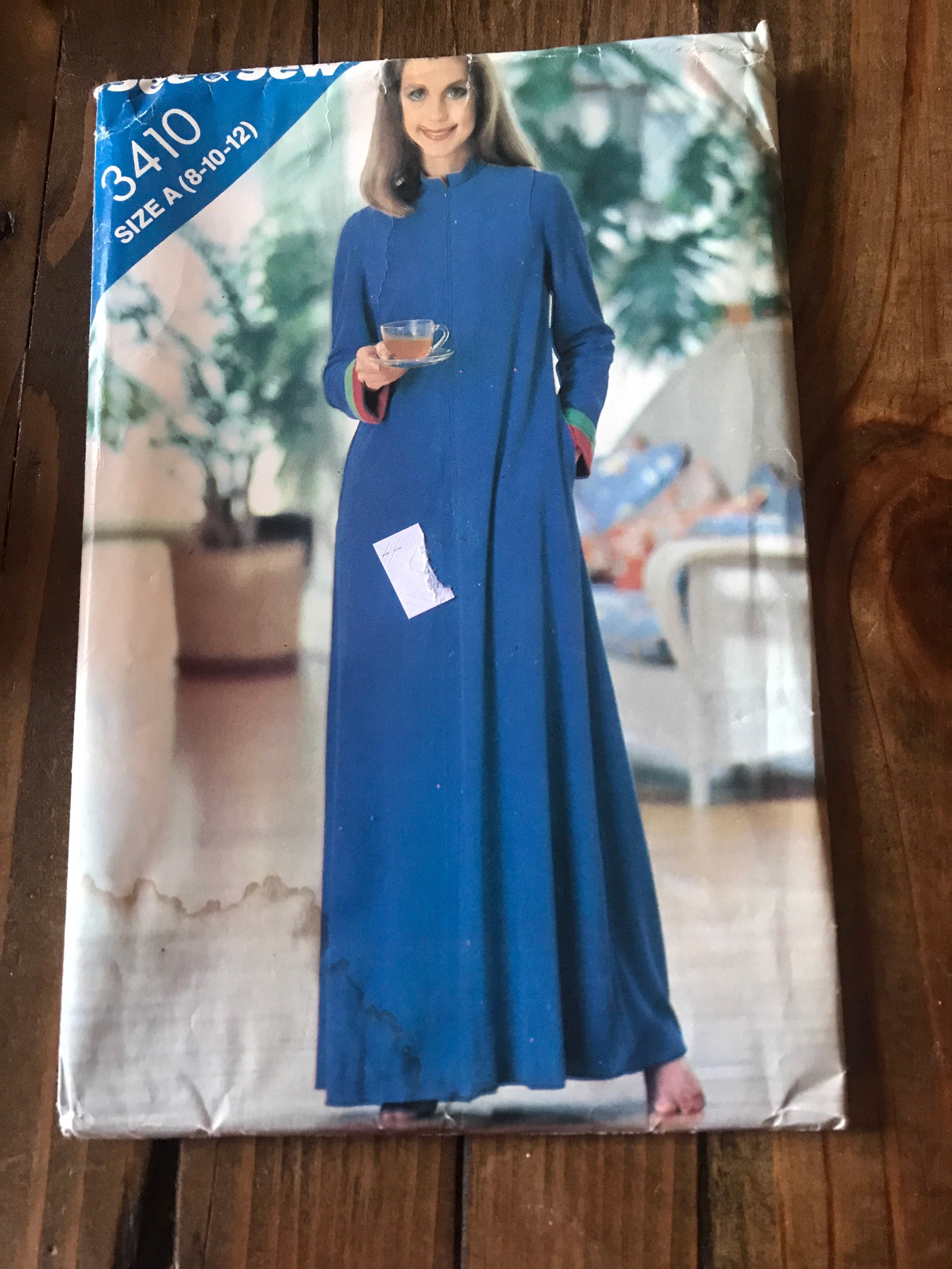 Butterick See & Sew Robe Pattern - Etsy