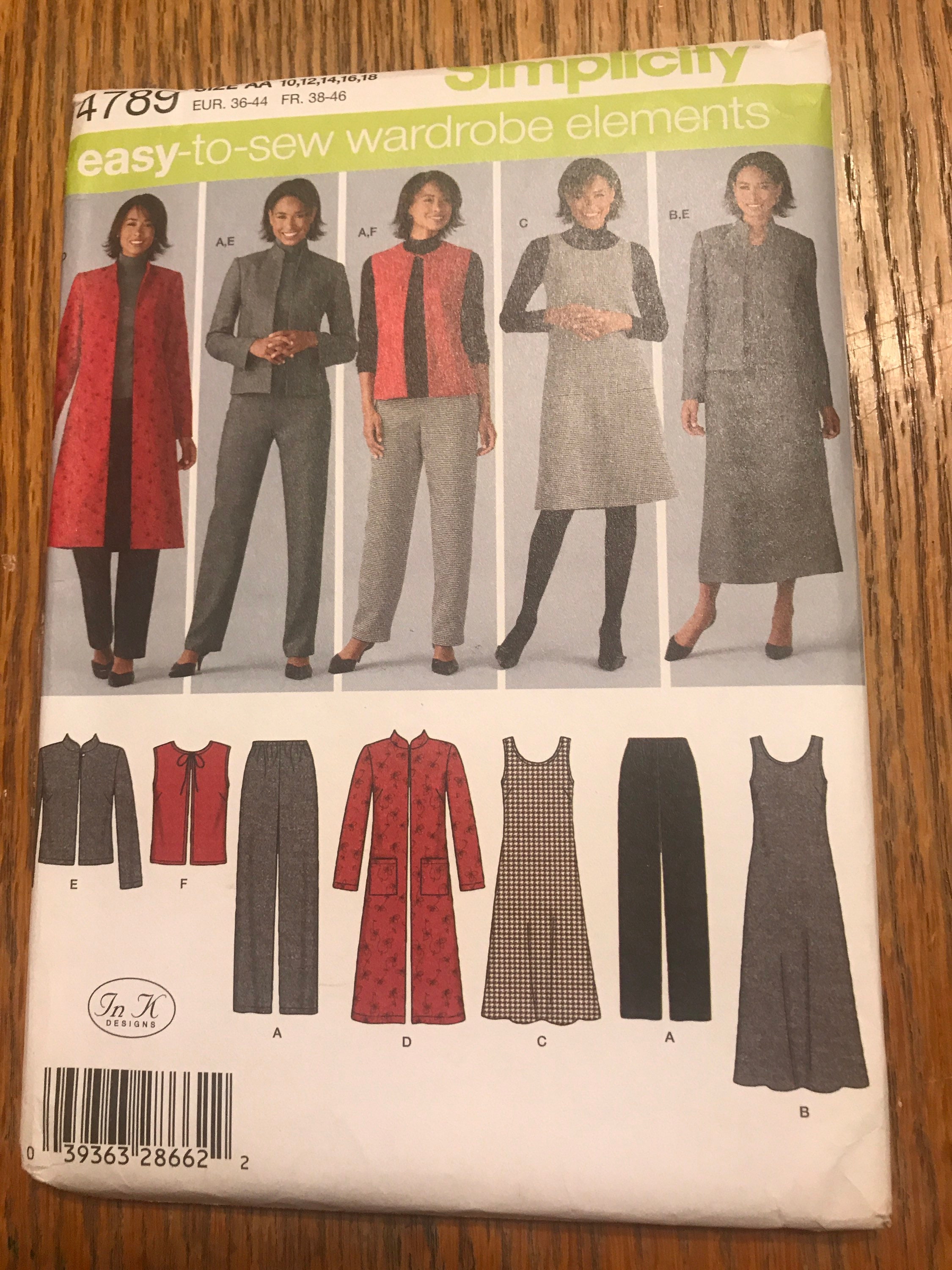 Simplicity 4789 Misses Wardrobe Elements - Etsy