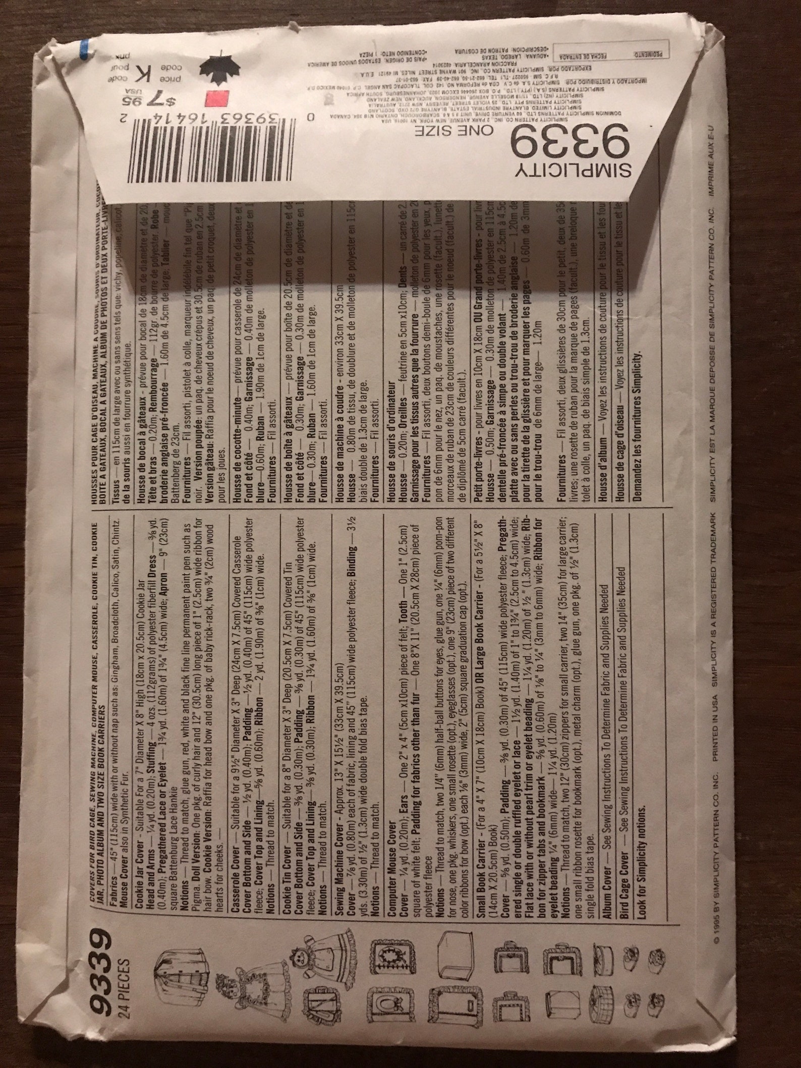 Simplicity 9339 Appliance Covers Pattern - Etsy