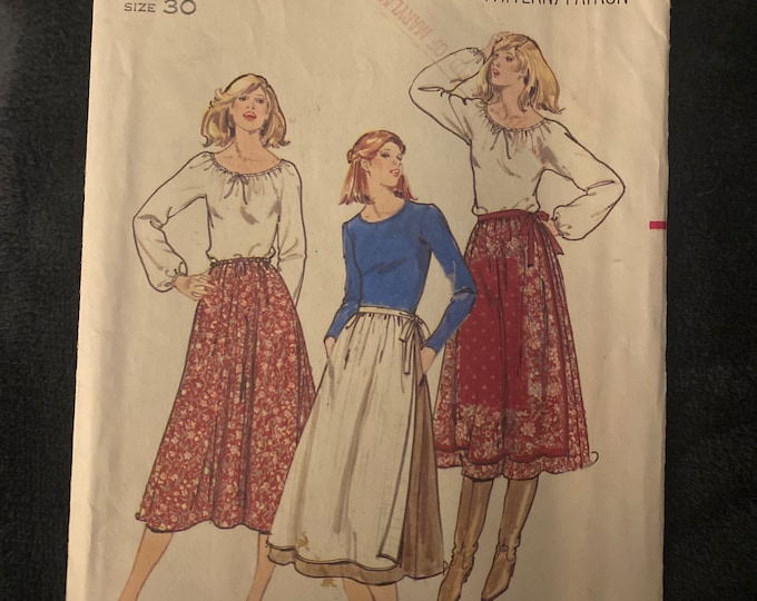 Butterick 6196 Skirt Pattern - Etsy