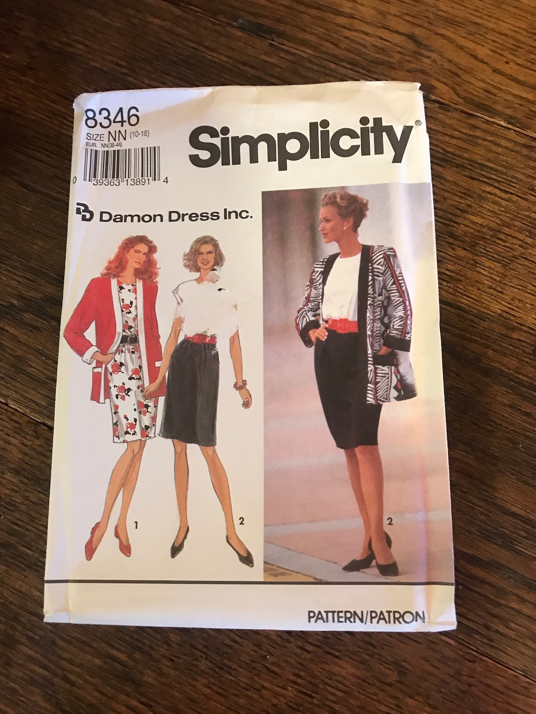 Simplicity 8346 Damon Dress Inc. Pattern Dress and Jacket Uncut - Etsy