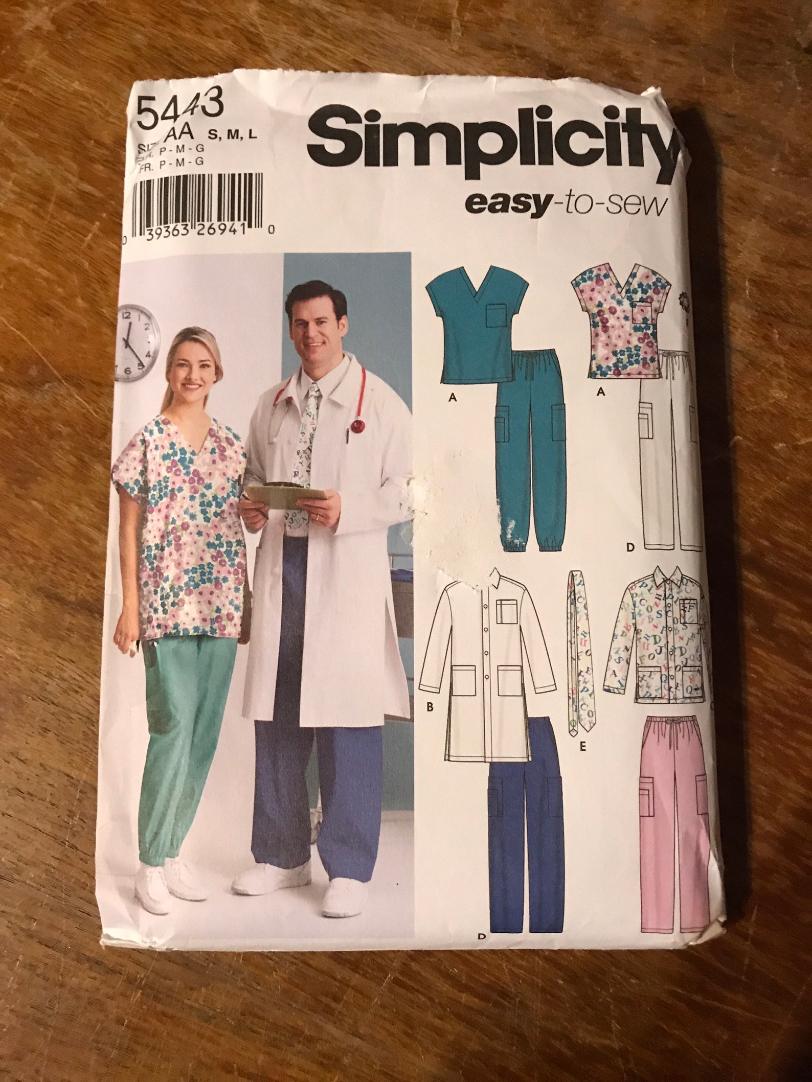 Simplicity 5443 Scrubs Pattern - Etsy