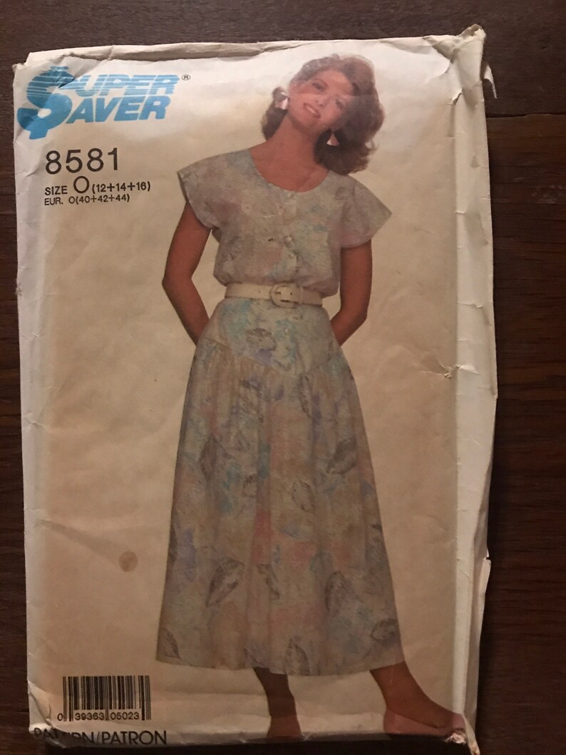 Simplicity 8581 Dress Pattern - Etsy