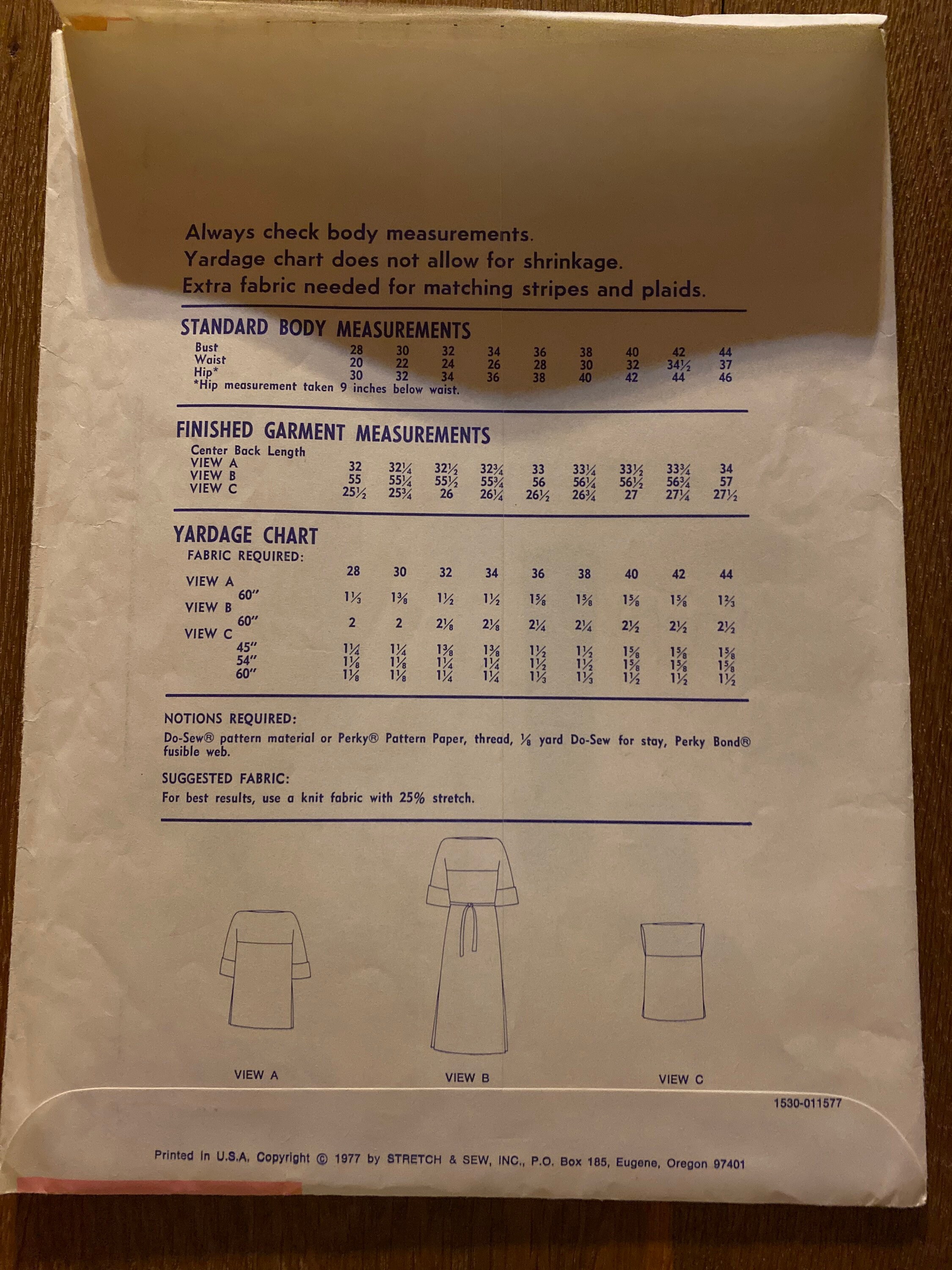 Stretch & Sew 1530 The T pattern bust sizes 28-44 | Etsy