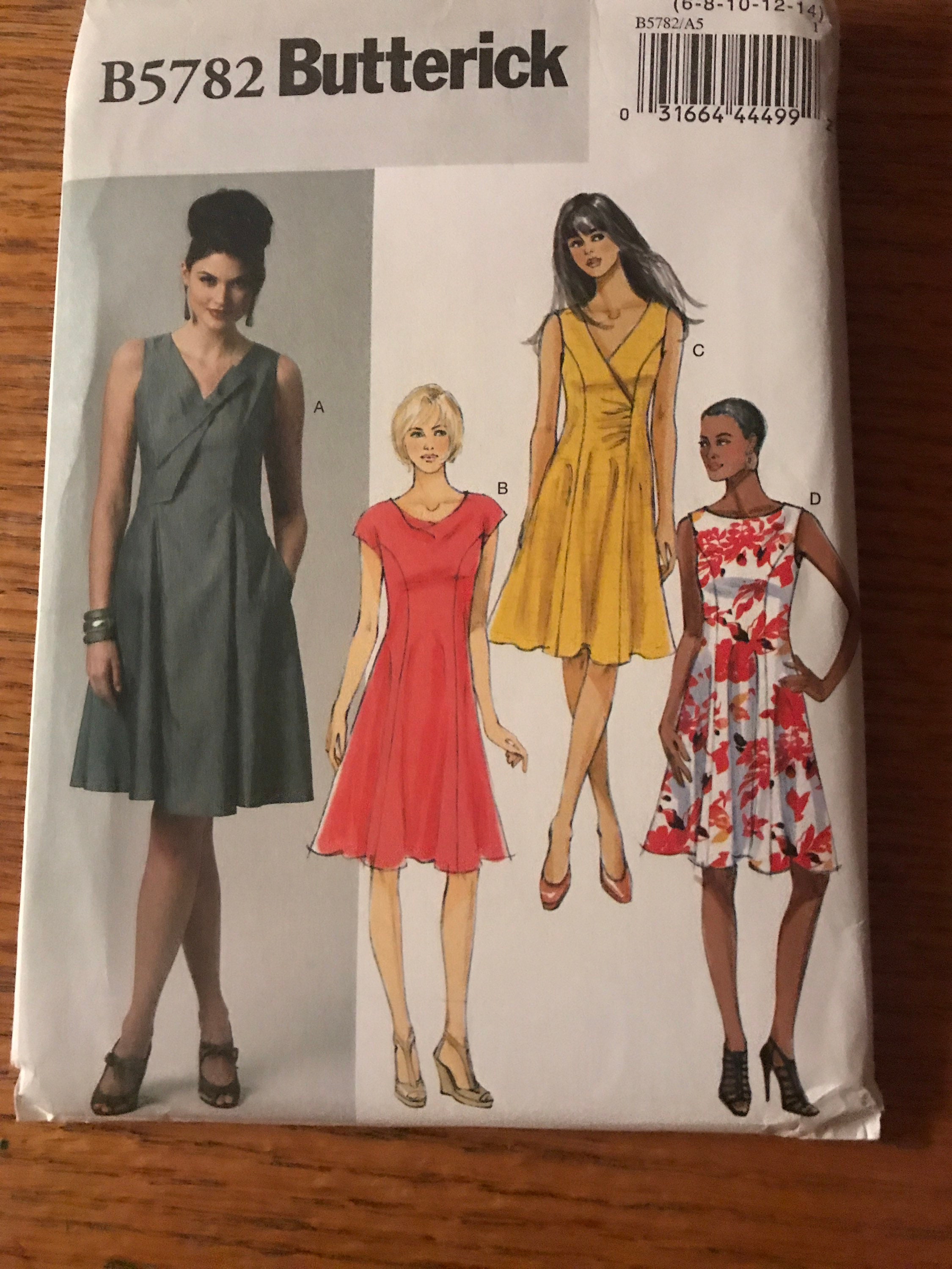 Butterick 5782 Sizes 6-14. Uncut - Etsy
