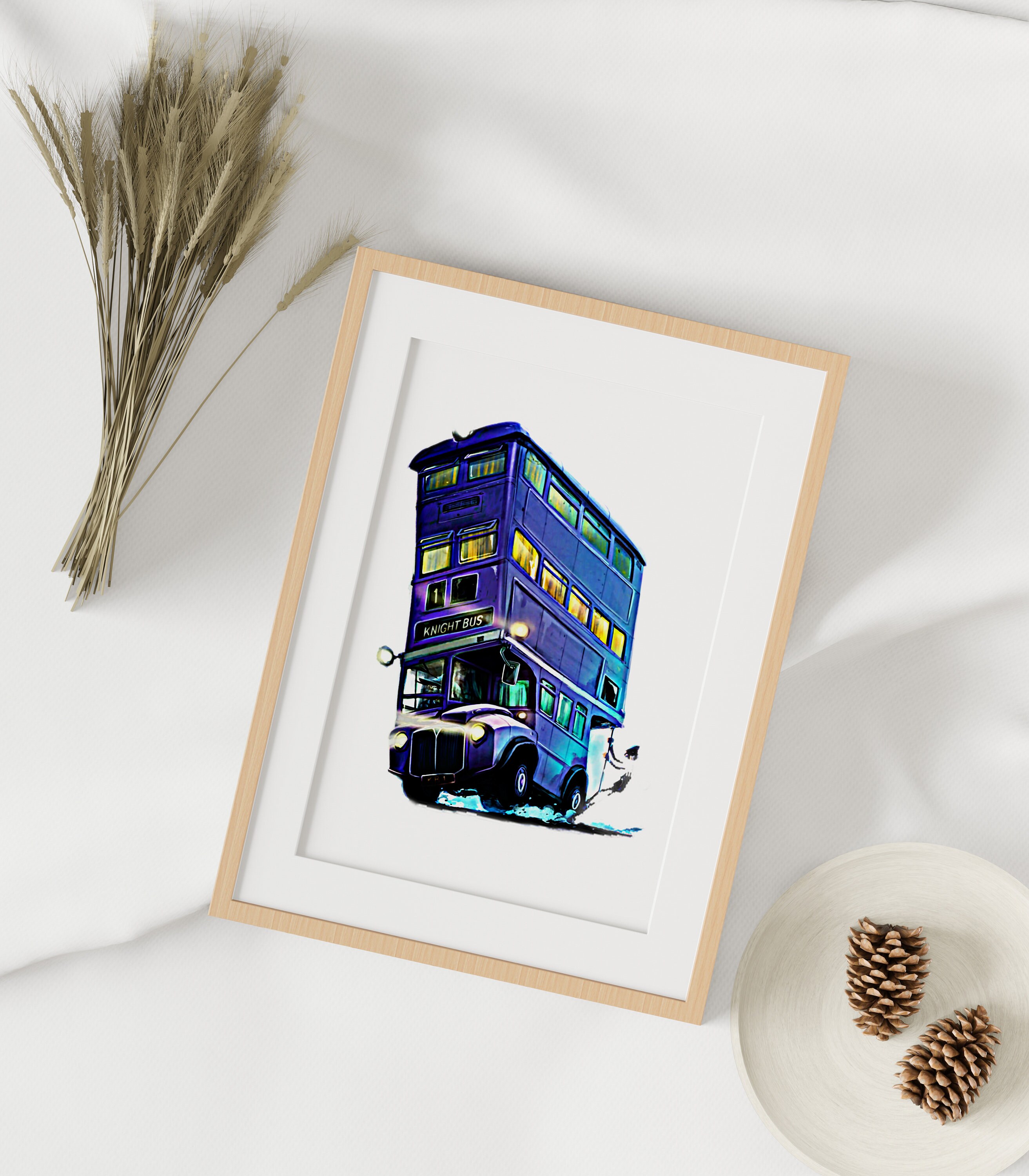 Printable Wizard Theme Poster Knight Bus for Pottermore Gift Hogwarts ...