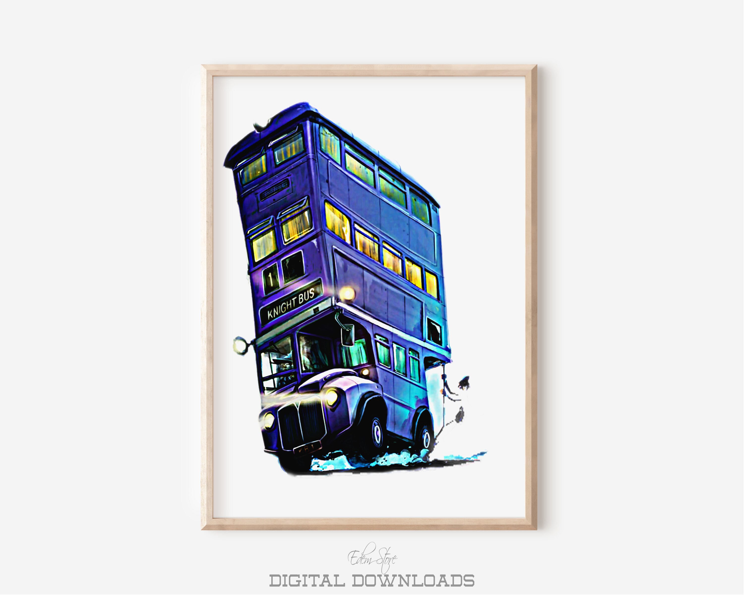 Printable Wizard Theme Poster Knight Bus for Pottermore Gift Hogwarts ...