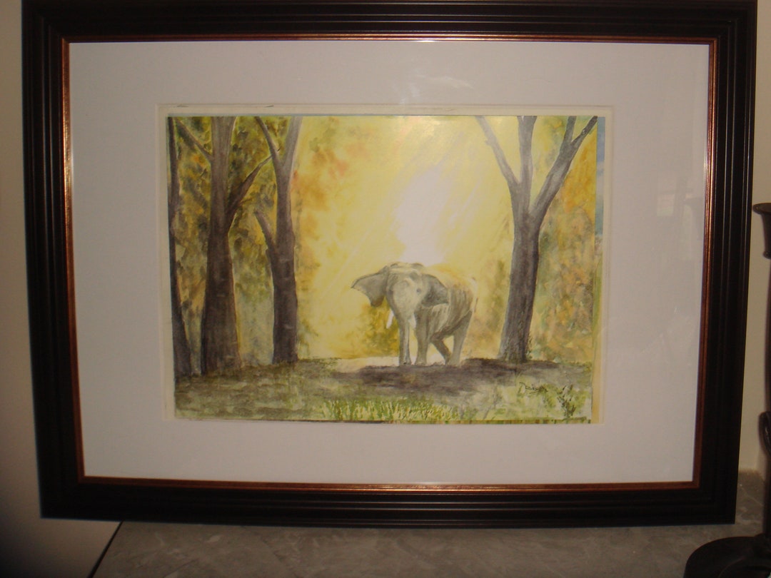 Unframed Limited Edition Signed Print Elephant in the Sun - Etsy