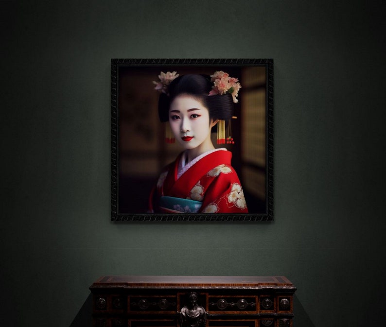 Japanese Traditional Portrait Art V1 - Etsy