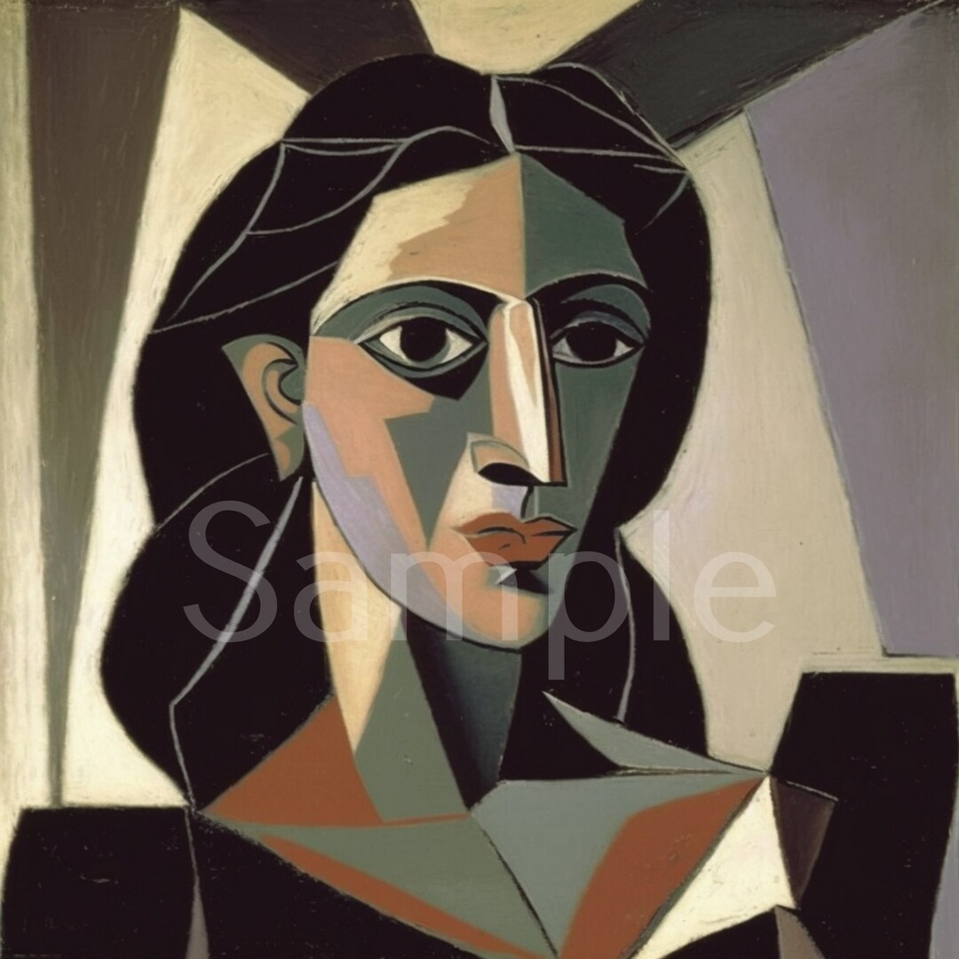 Pablo Picasso Portrait of Dora Maar 1937 Rendition - Etsy