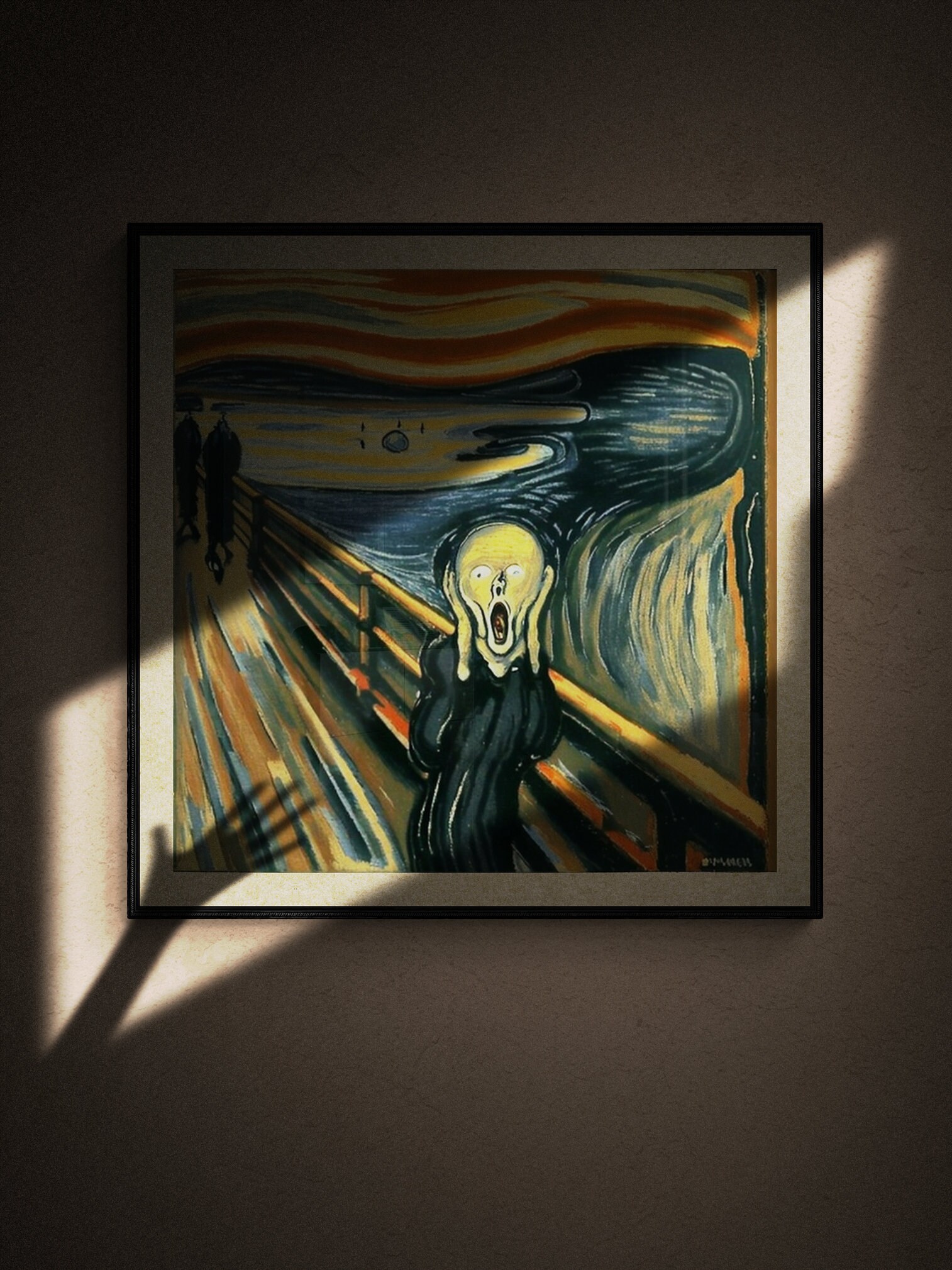 The Scream by Edward Munch 1893 Rendition - Etsy