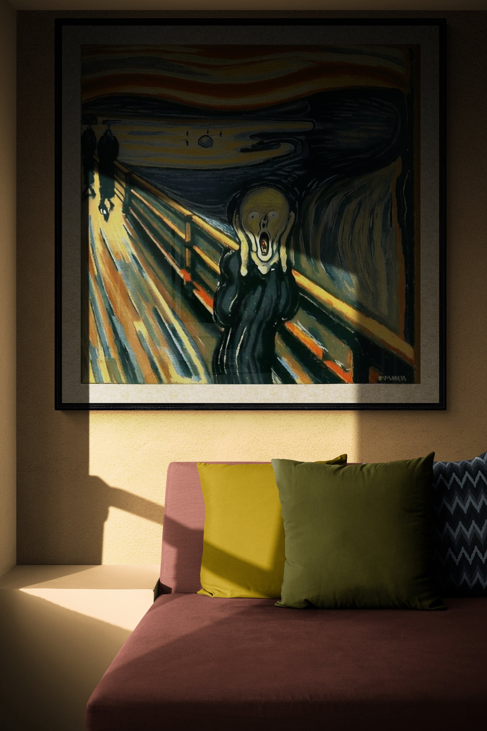 The Scream by Edward Munch 1893 Rendition - Etsy