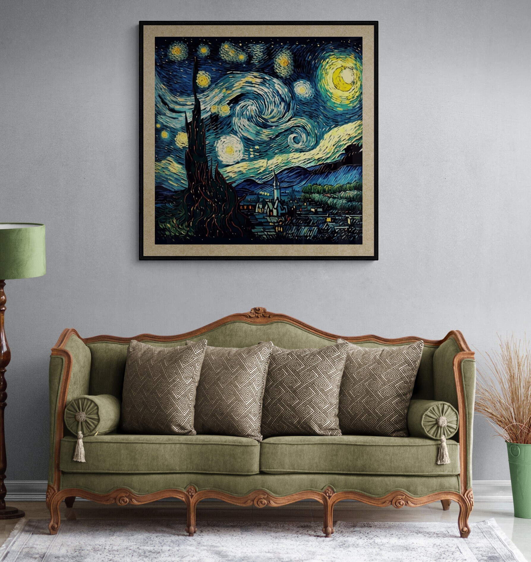Vincent Van Gogh the Starry Night 1889 Rendition - Etsy
