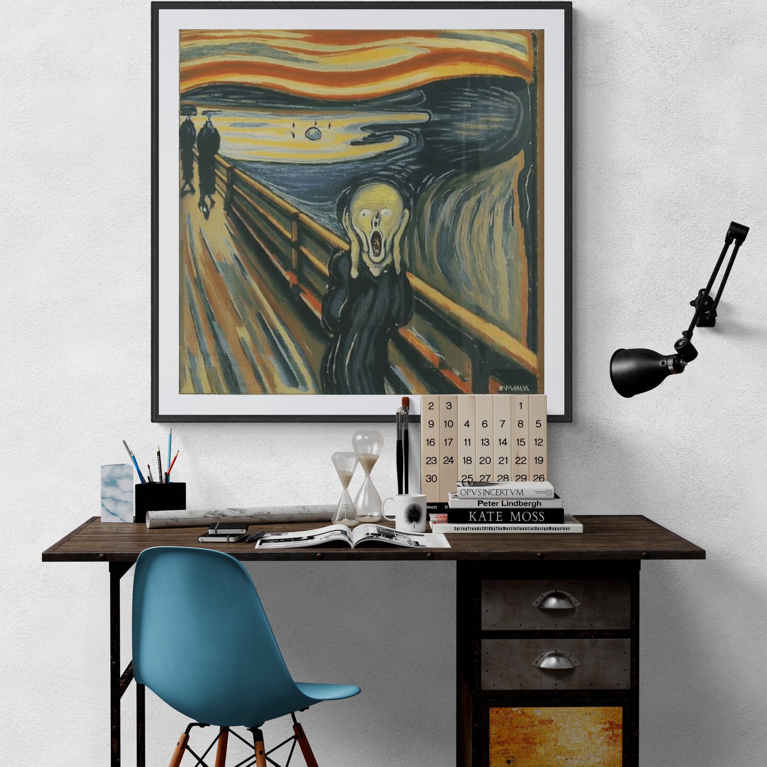 The Scream by Edward Munch 1893 Rendition - Etsy