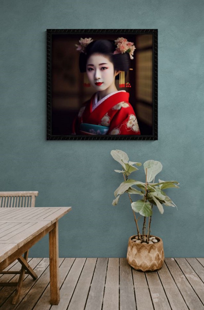 Japanese Traditional Portrait Art V1 - Etsy