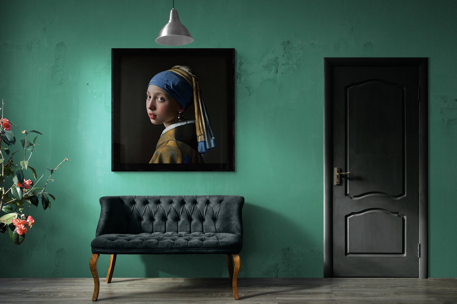 Johannes Vermeer Girl With a Pearl Earring Rendition - Etsy