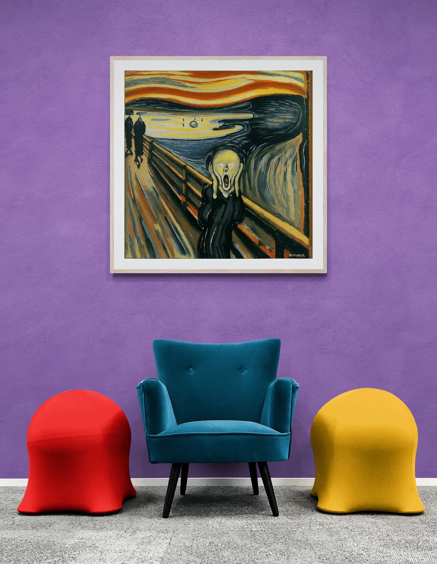 The Scream by Edward Munch 1893 Rendition - Etsy