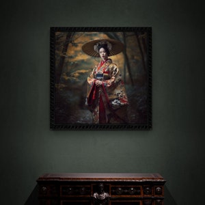 Japanese Traditional Portrait Art V9 - Etsy