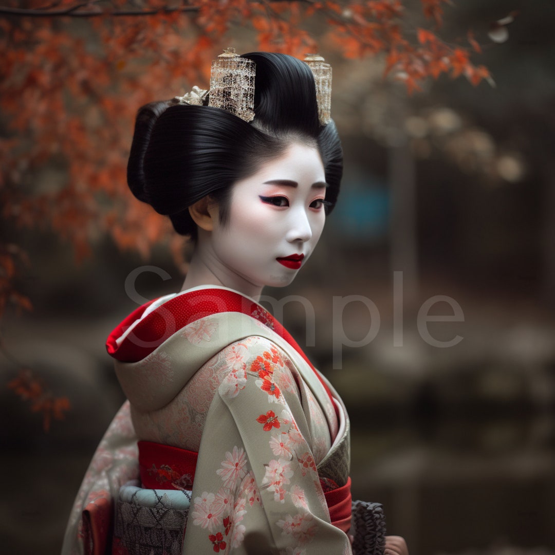 Japanese Traditional Portrait Art V2 - Etsy
