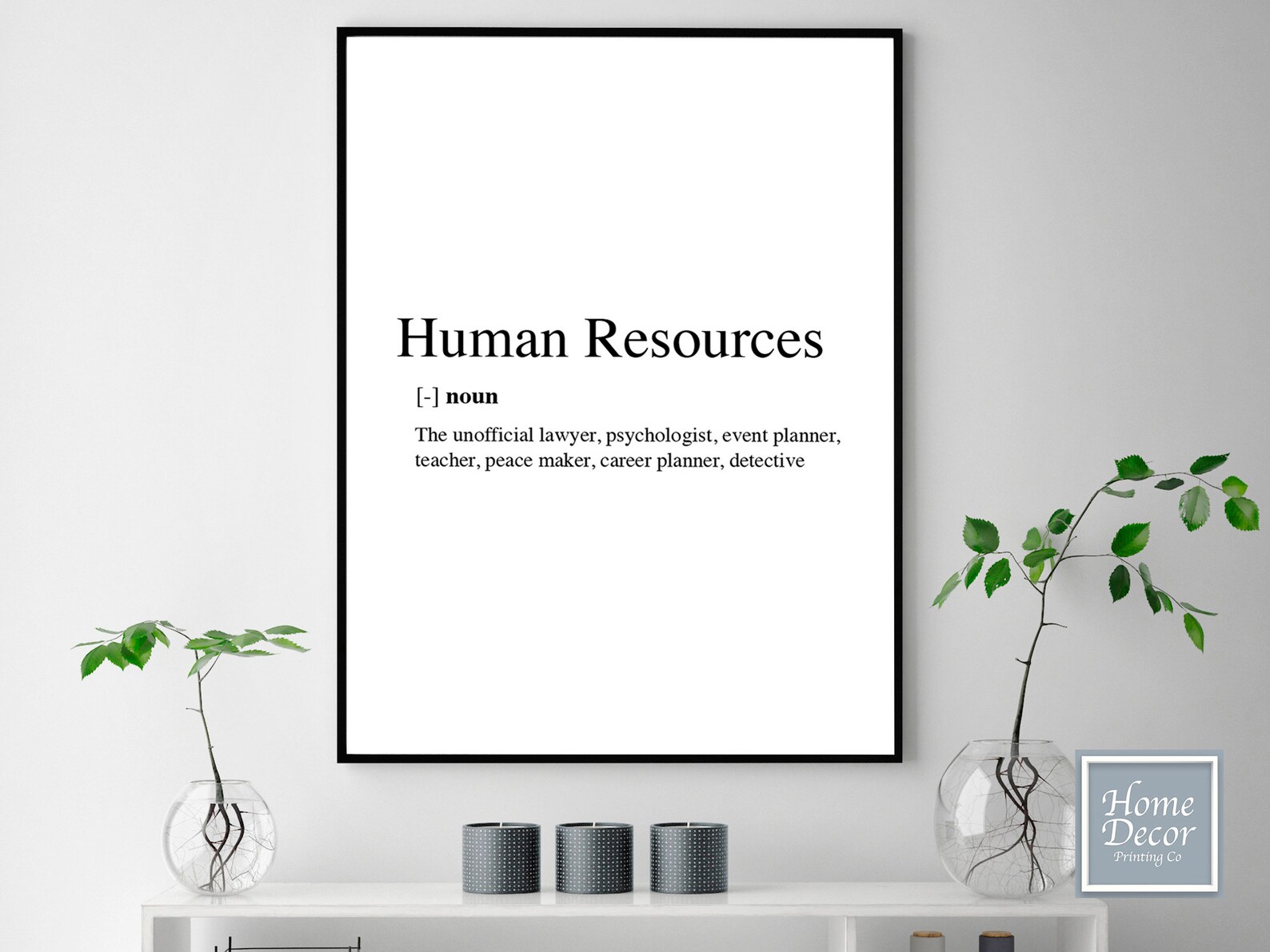 Human Resources Dictionary Print Cubicle Decor Wall Art - Etsy