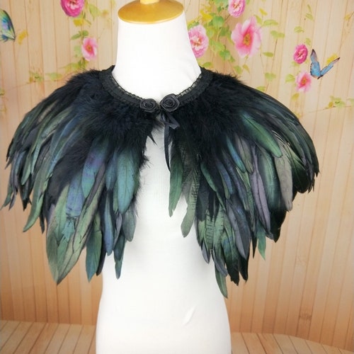 Deluxe White Feather Collar or Cape Fantasy Feather Collar - Etsy