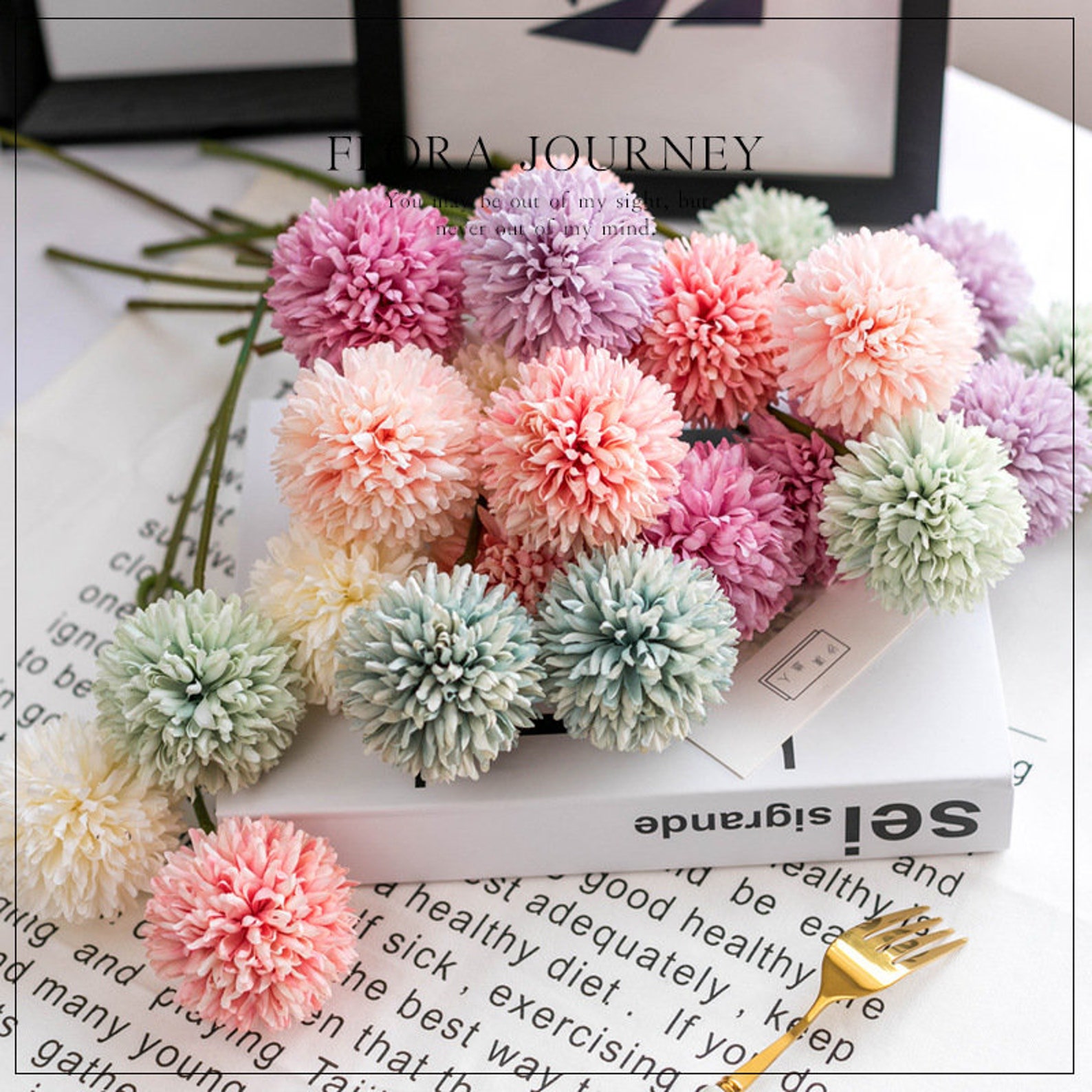 5pcs Dandelion Flower Ball Simulation Bouquets Artificial | Etsy