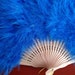 Royal Blue Feather Fan,dance Fan,cheap Burlesque Fans,size ...