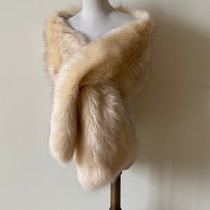 Champagne Color,faux Fur Shawl Thick Faux Fur Scarf Imitated Fox Fur ...