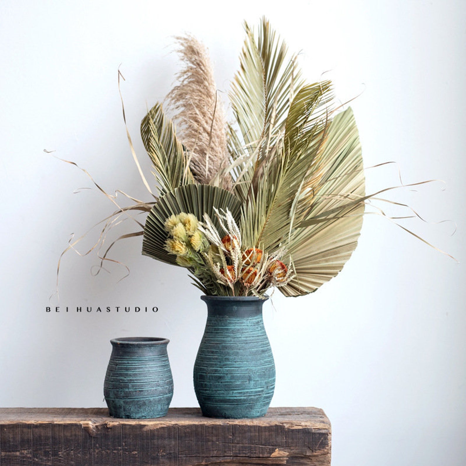 6pieces Large Palm Leaves Dried Trimmed Organic Tropical Palm - Etsy