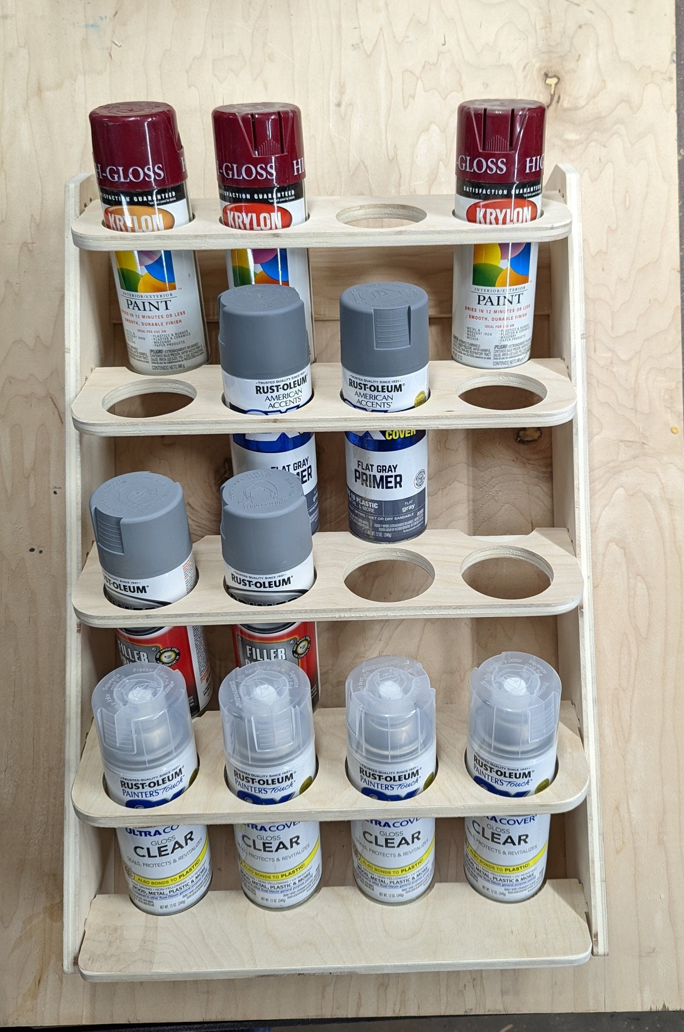 Rattle Can Rack Spray Paint Holder Downloadable Digital Files for Cnc ...