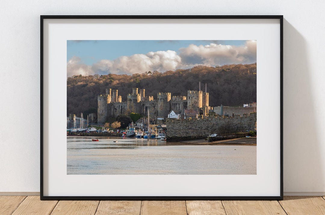 Conwy Castle Sunset Print Wall Art Home Decor Landscape Photograph ...