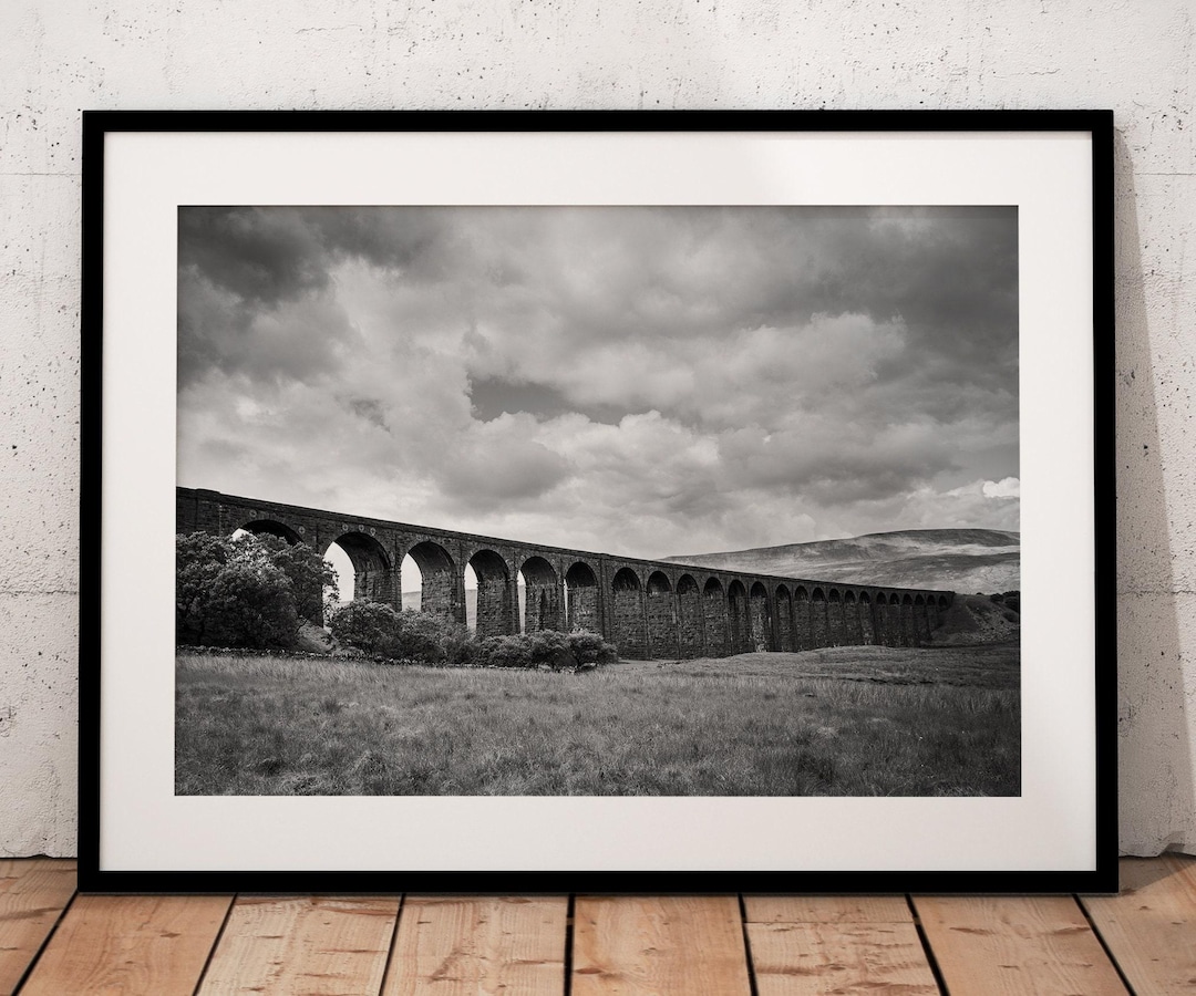 Ribblehead Viaduct Print Whernside | Black and White | Landscape Photo ...