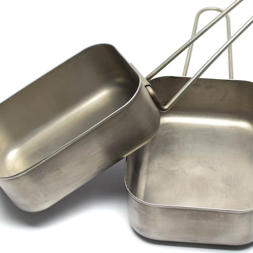 Original Dutch Army Stainless Steel Mess Tins Mess Kit Cooker - Etsy