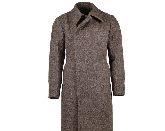 Soviet USSR Russian Military Army Officer Wool Overcoat Heavy Winter ...