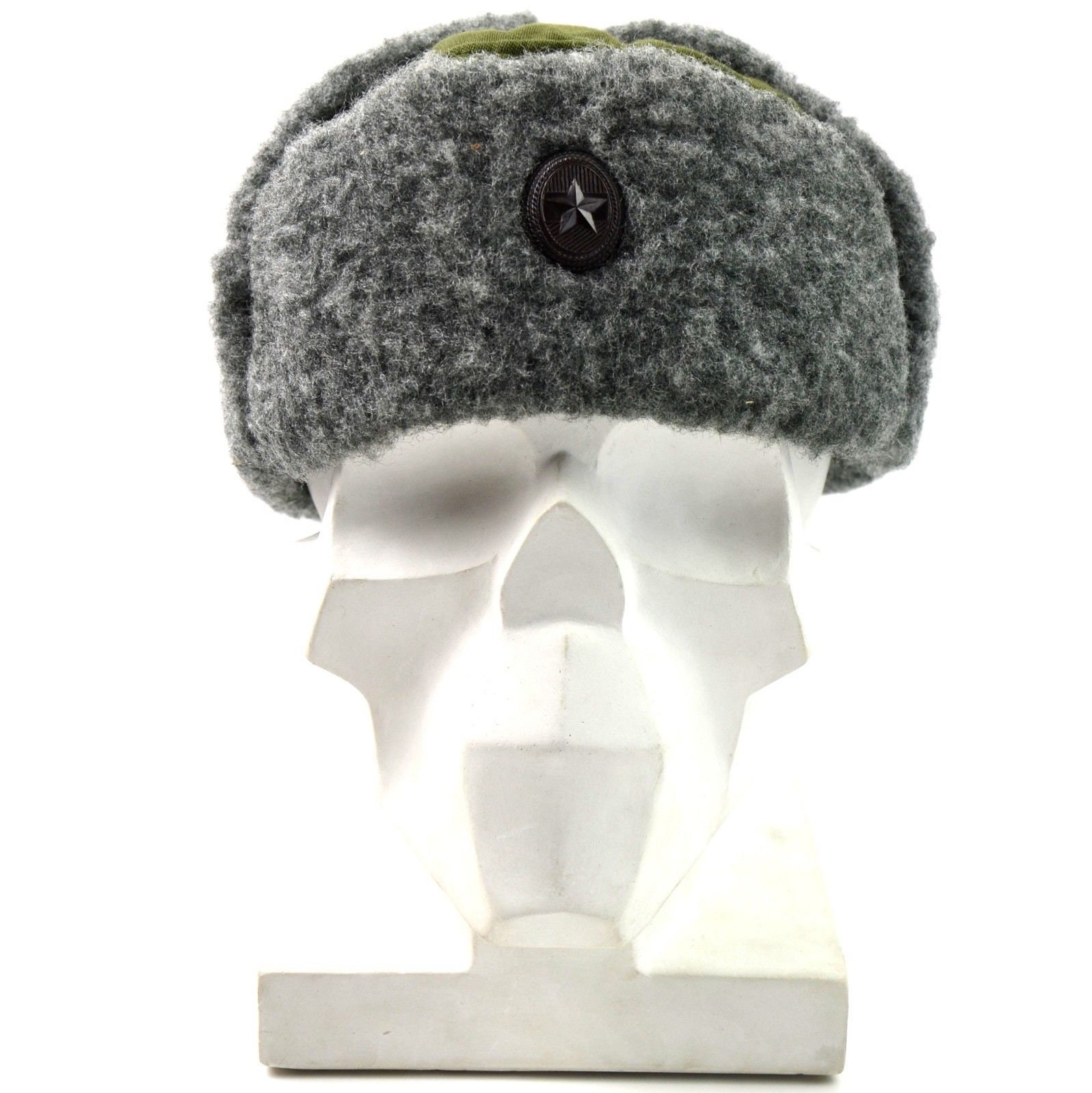 Original Hungarian army winter hat. Ushanka cap military with badge ...