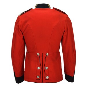 Original British Military Jacket Tunic Style Wool Solid Red Golden ...