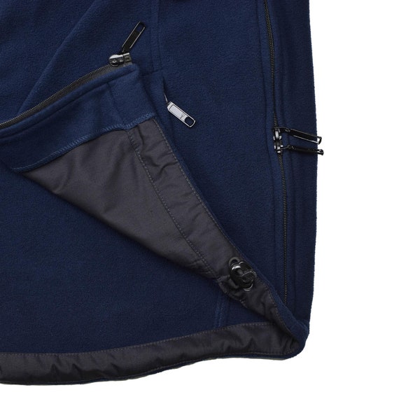 Genuine German Army police blue fleece jacket warm sw… - Gem