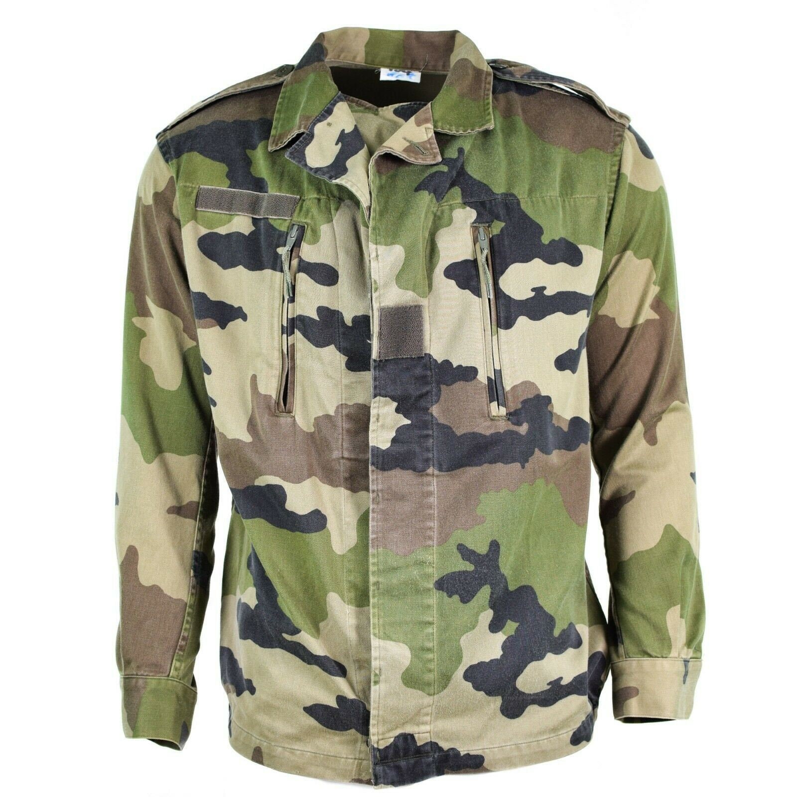 Genuine French army F2 combat jacket fatigue CE camo military issue surplus