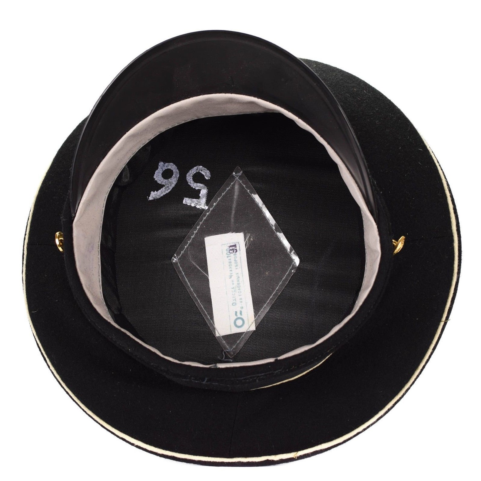 Original Russian Soviet Army Cap Visor Forage Peaked Black - Etsy