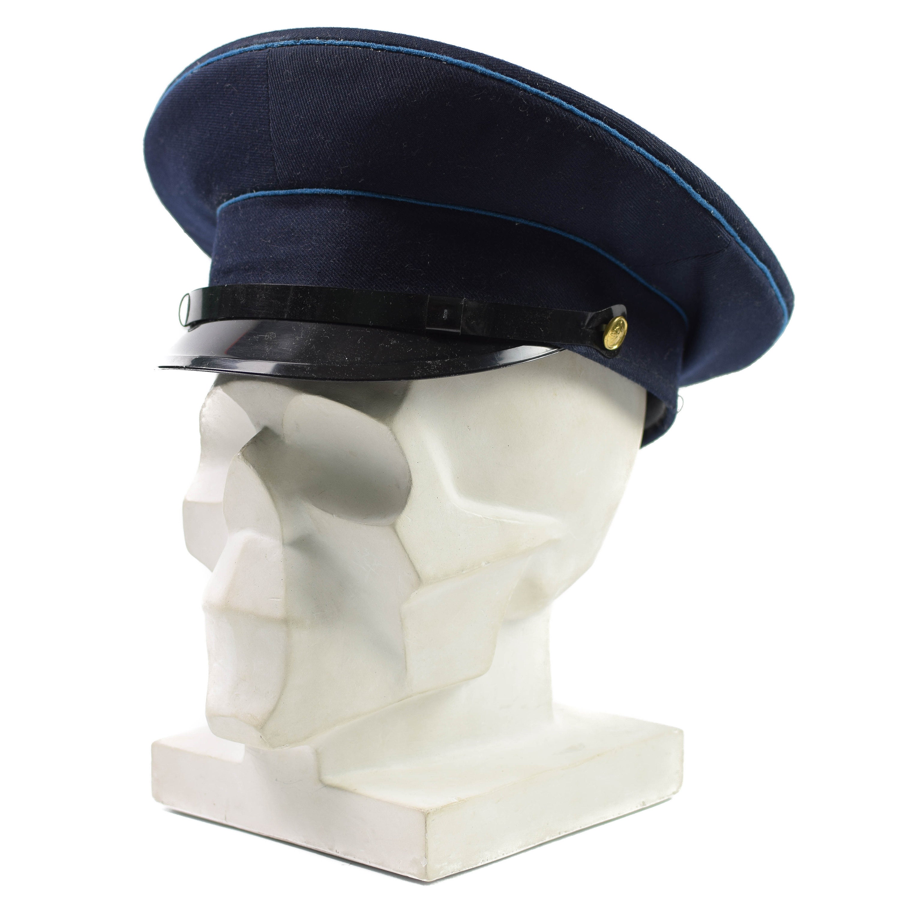 Original Russian soviet army cap visor forage peaked hat Air forces blue