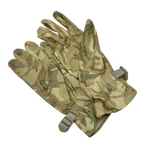 Genuine British Military Tactical Leather Gloves Lightweight MTP Hand ...