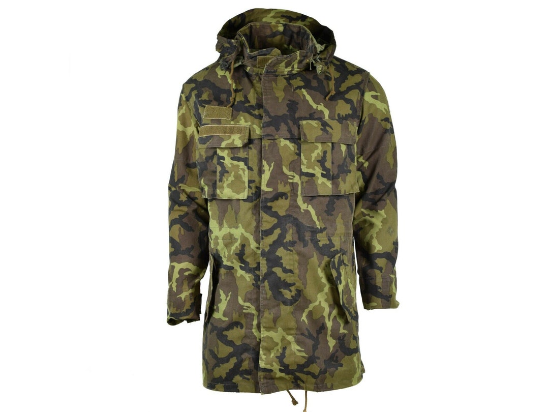 Original Czech Army Military Combat CZ 95 Camo Field Jacket Parka ...